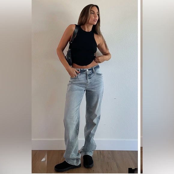 Jeans | Light Blue Straightleg By Daze Denim | Poshmark